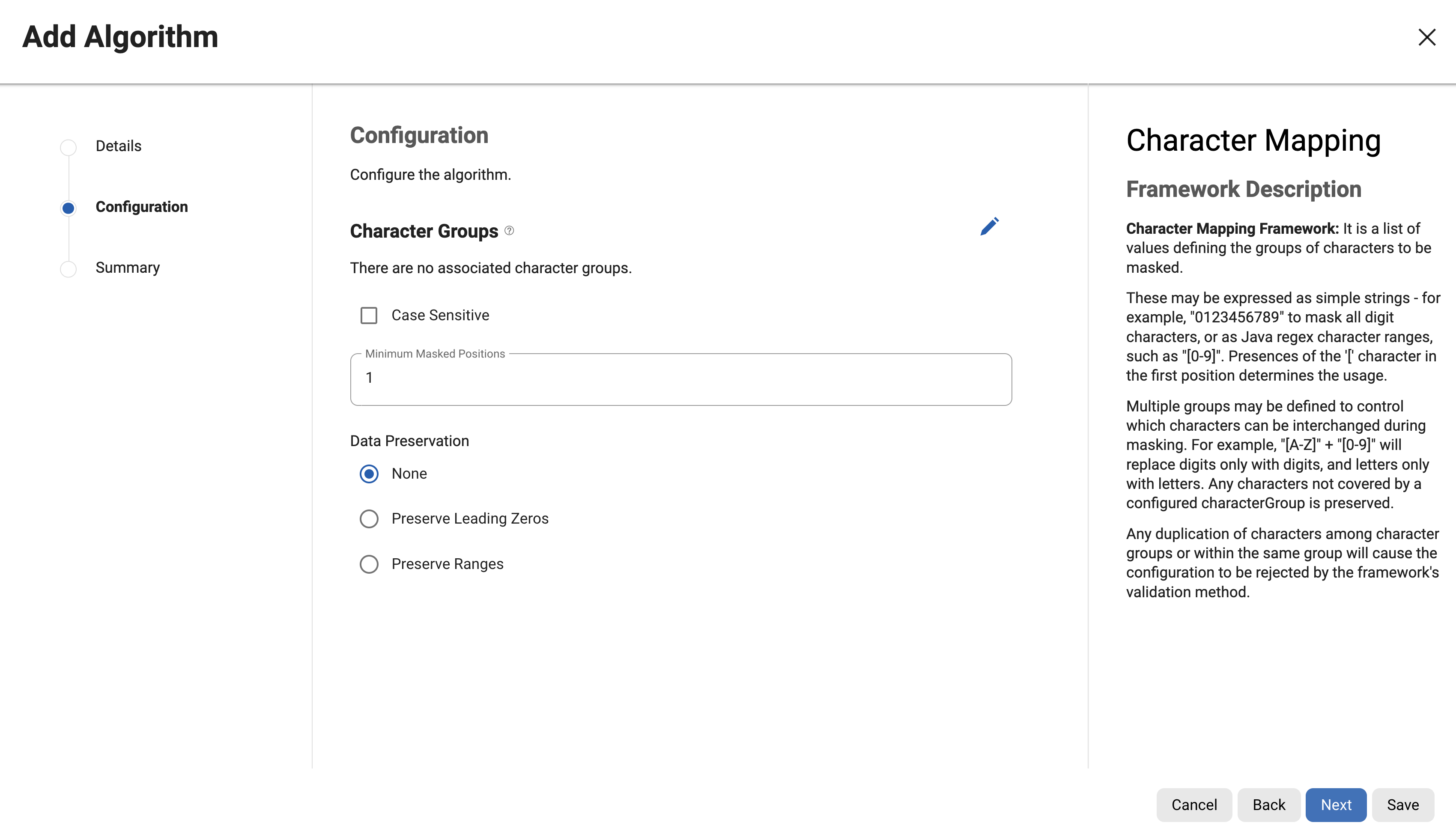 Character Mapping (Algorithm frameworks)